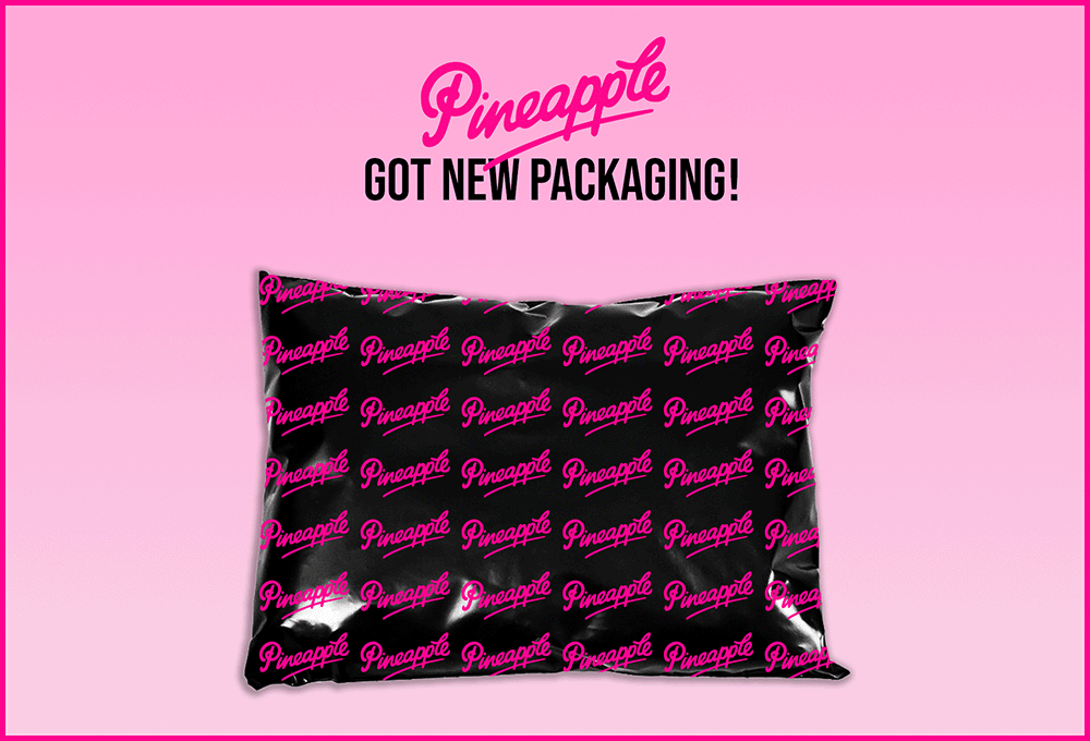 New Pineapple packaging with your delivery!