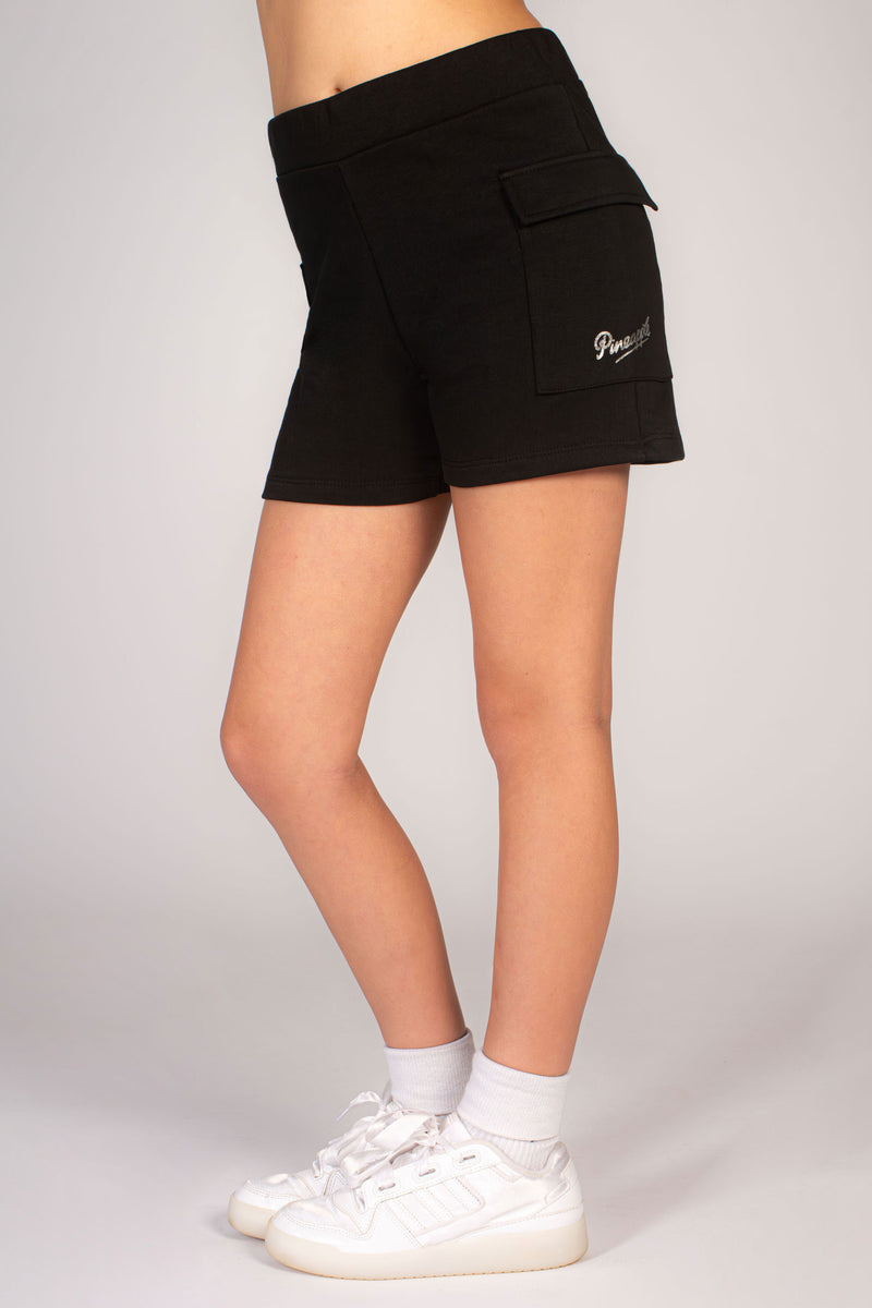 Girls' Black Cargo Shorts with Pocket | Pineapple Dance Bottoms