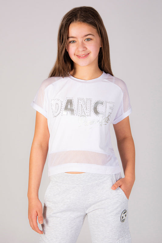 Women's Logo T-Shirt in White | Pineapple Dance Essentials