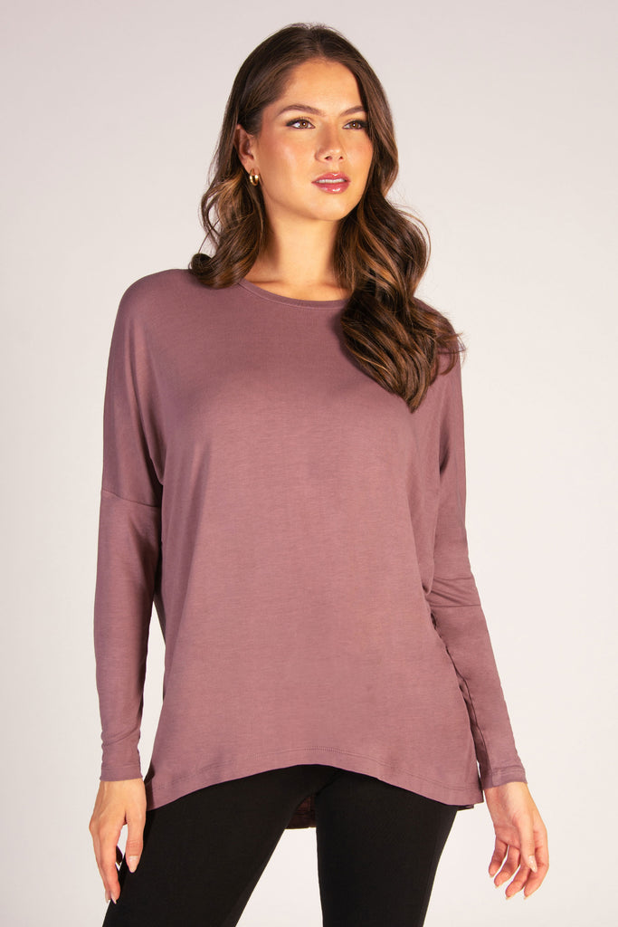 Brown Long Sleeve Top for Women | Date To Night Dressing | Pineapple