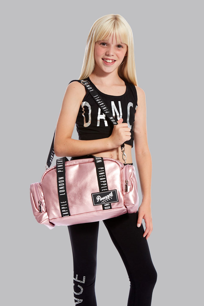 Rose GoldMini Holdall Dance Kit Bag |Kids' Accessories | Pineapple